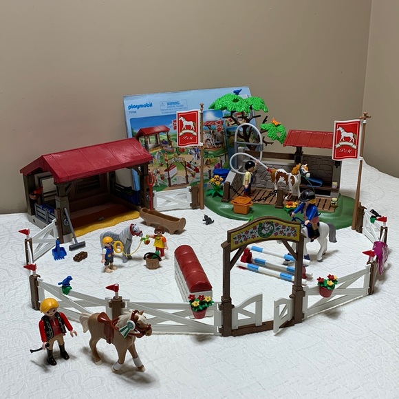 Playmobil | Toys | Pony Stables Box Playset 766 Complete Playmobil ...